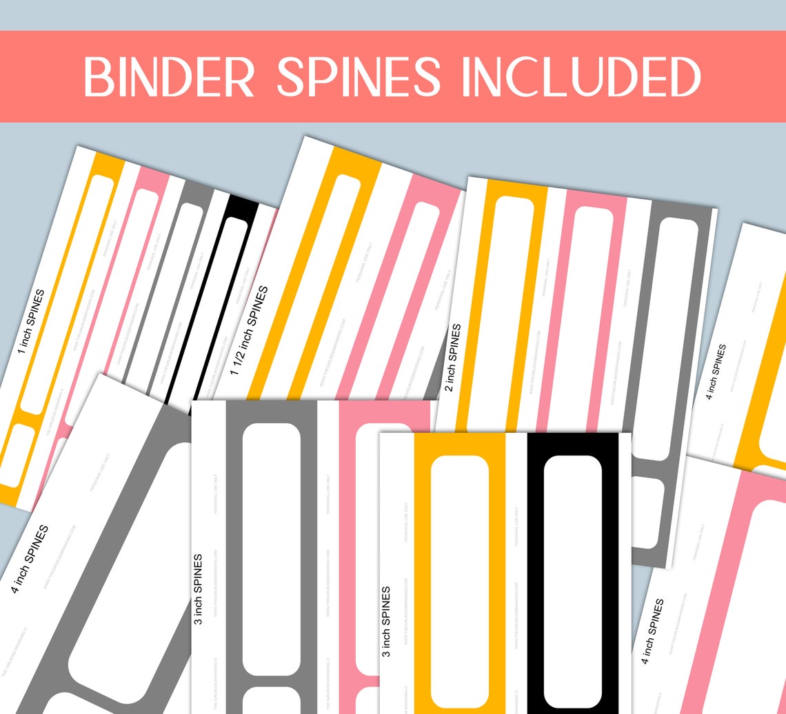 Printable Life Planner Binder, Productivity Workbook, Instant Download ...