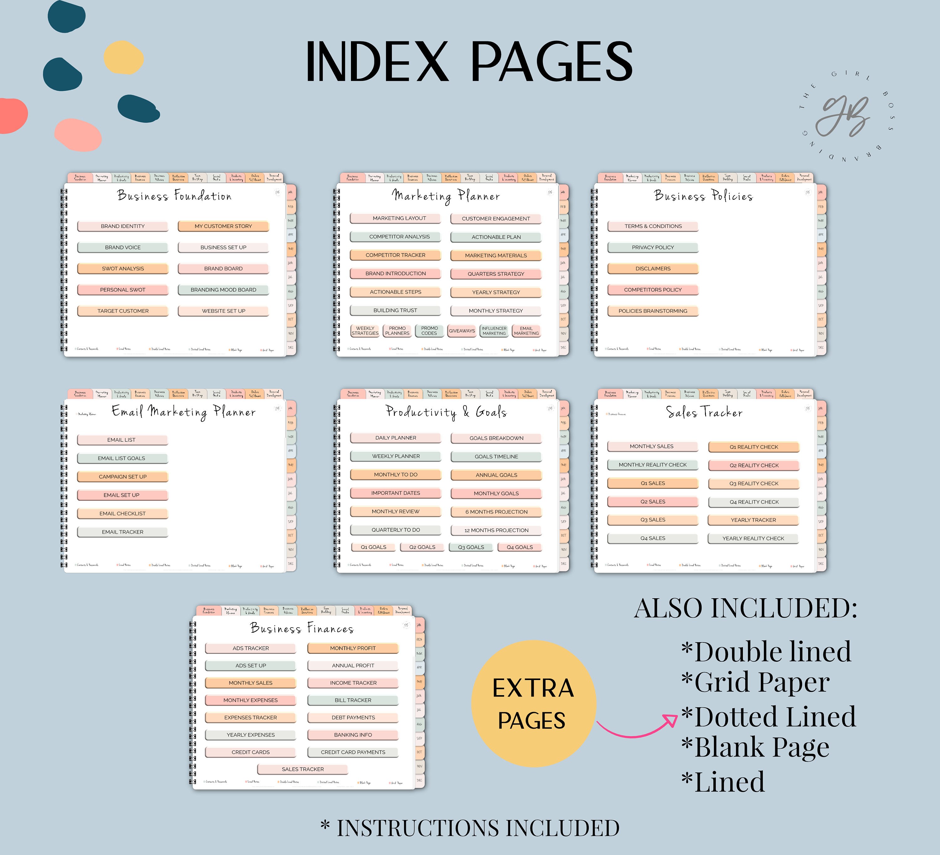 Digital Business Planner, Undated Small Business Digital Journal for ...