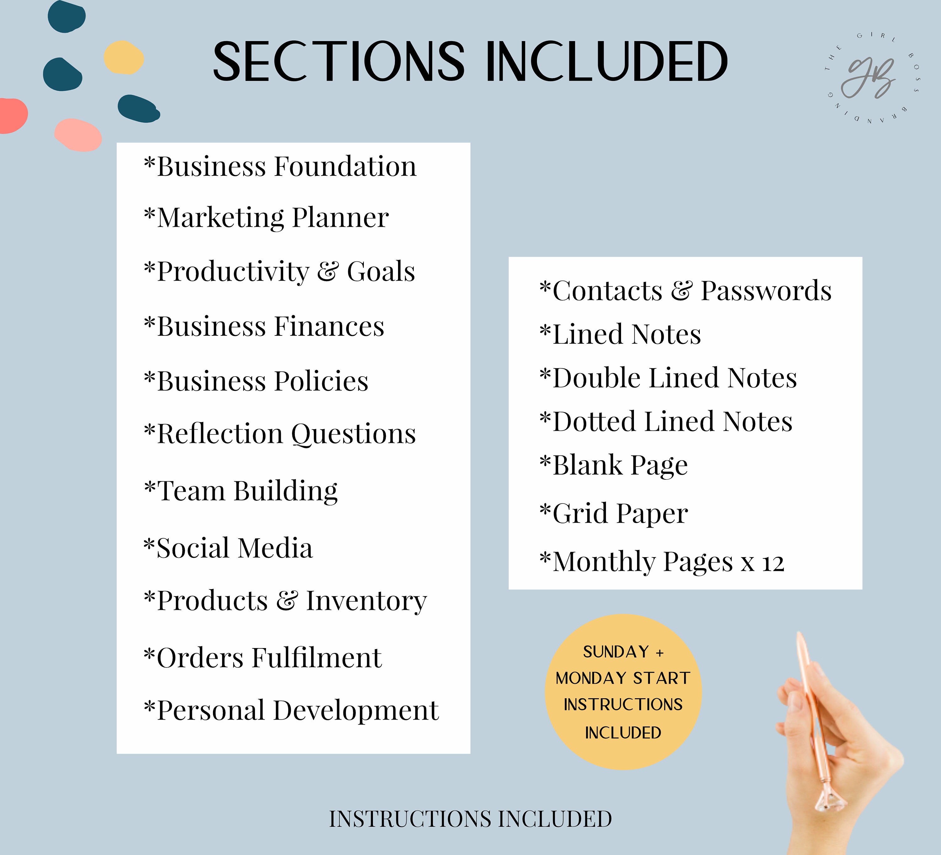 Digital Business Planner, Undated Small Business Digital Journal for ...