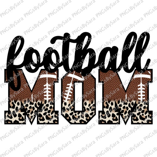 Football Mom Leopard Sublimation Design Download Graphic PNG - Etsy