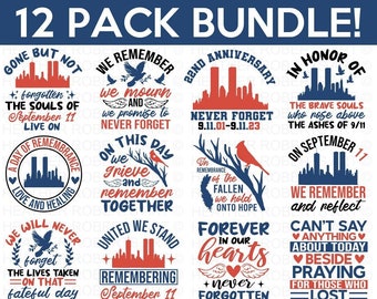 Remembrance Day SVG Bundle, Patriot Day SVG Bundle, September 11 Svg ...