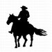 Cowboy Silhouette SVG, Cowboy Clipart SVG, Cowboy Svg, Wild West ...