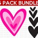 Heart Mini SVG Bundle, Heart SVG Bundle, Sketch, Hand-drawn Heart Svg ...