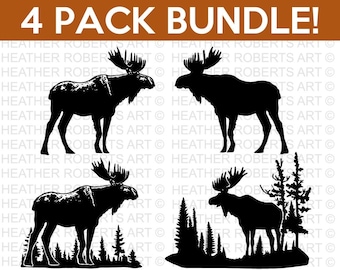 Moose SVG, Nature Moose Svg, Baby Moose Svg, Animals Svg, Moose ...
