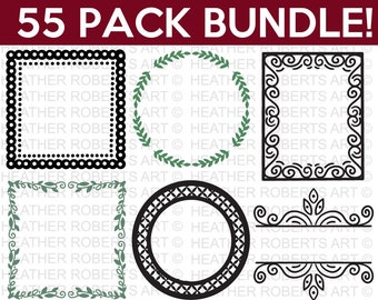 Frames Svg, Square Frames SVG, Fancy Borders SVG, Fancy Frame Svg ...