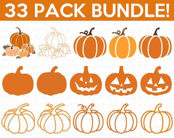 Pumpkin SVG Bundle, Pumpkin SVG, Pumpkin Vector, Halloween Svg, Pumpkin ...