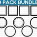 Circular and Square Frame Svg Bundle, Circular Frames, Square Frames ...