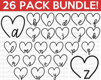 Handwritten Hearts Svg - Etsy