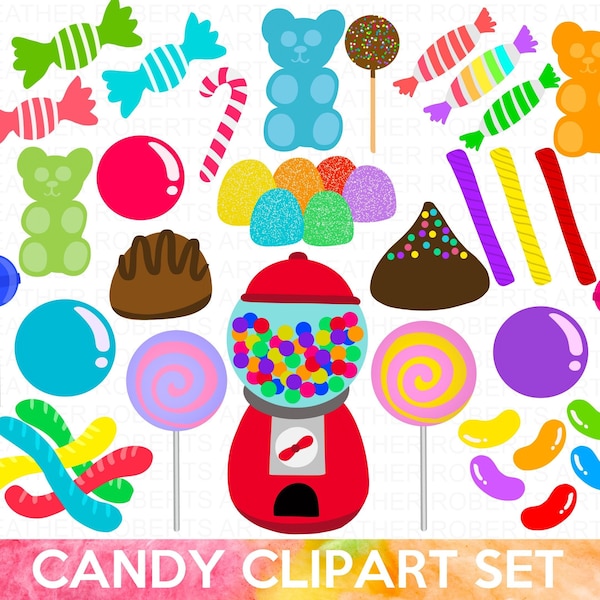 Candy Clipart - Etsy