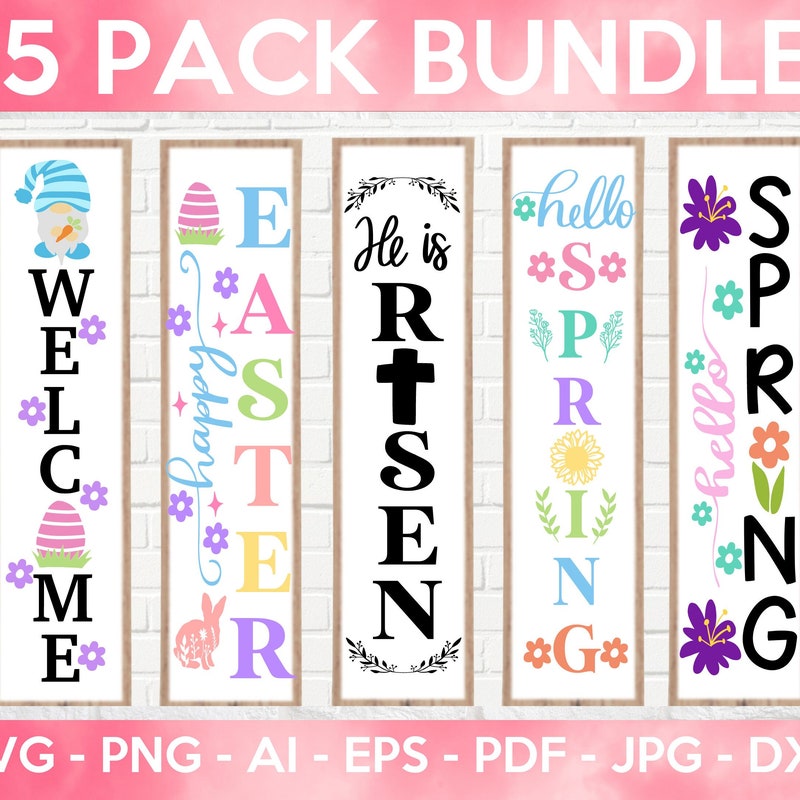 Welcome Easter Porch Sign - Etsy