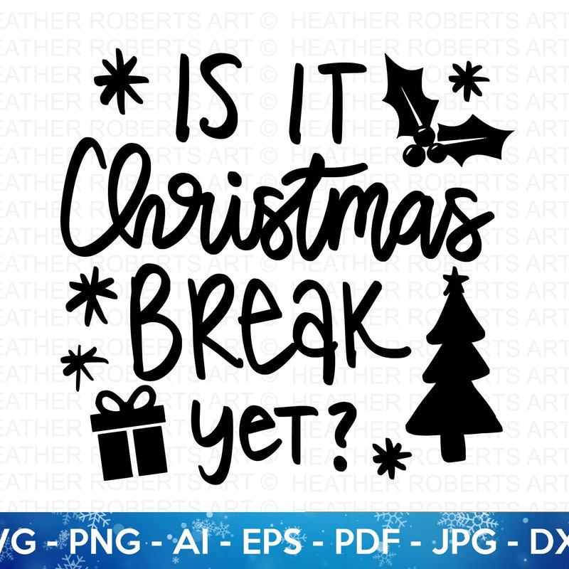 Christmas Break Svg - Etsy