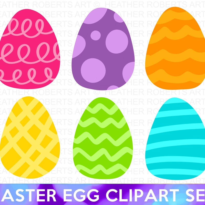 Easter Egg Clipart - Etsy