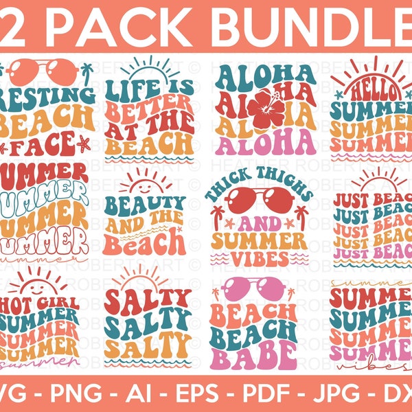 Summer Svg Bundle - Etsy