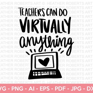Do Things Virtually SVG, Teacher SVG, School SVG, Teach Svg, Back to ...