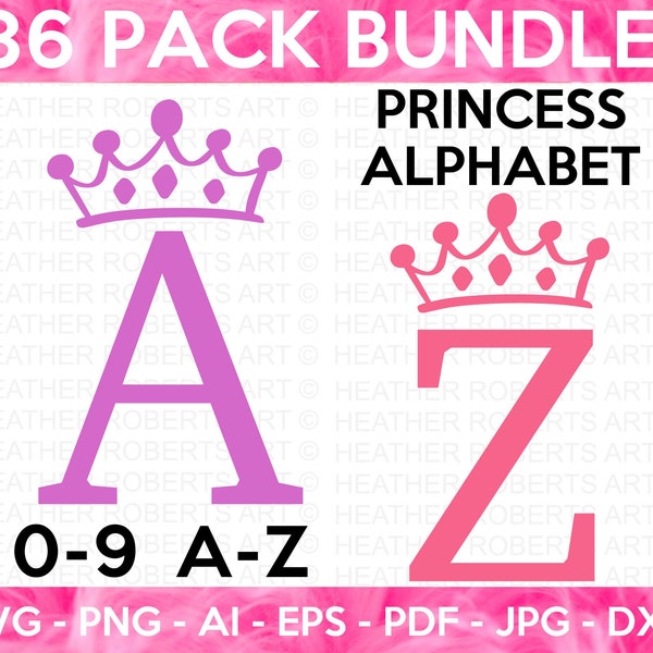 Princess Monogram - Etsy