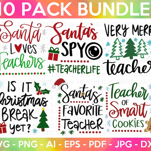 Christmas Teacher Shirt - Etsy