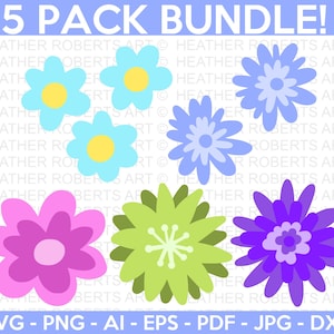 Flowers SVG Bundle, Flowers Svg, Spring Svg, Floral SVG, Flowers ...