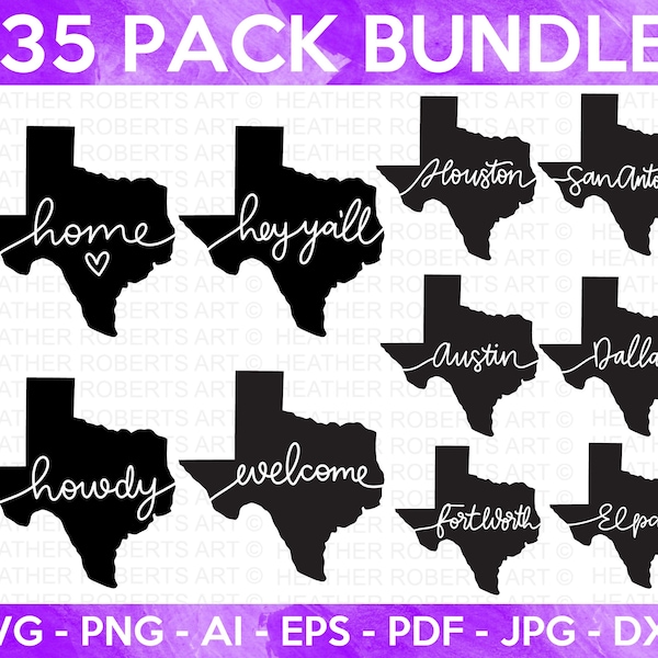 Texas Svg File - Etsy