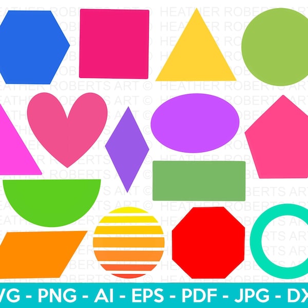 Basic Shapes Svg - Etsy