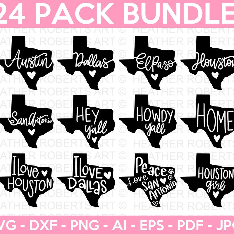 Texas Outline - Etsy