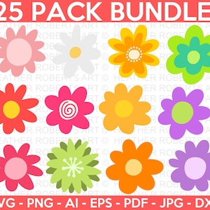 Flowers SVG Bundle, Flowers Svg, Spring Svg, Floral SVG, Flowers ...