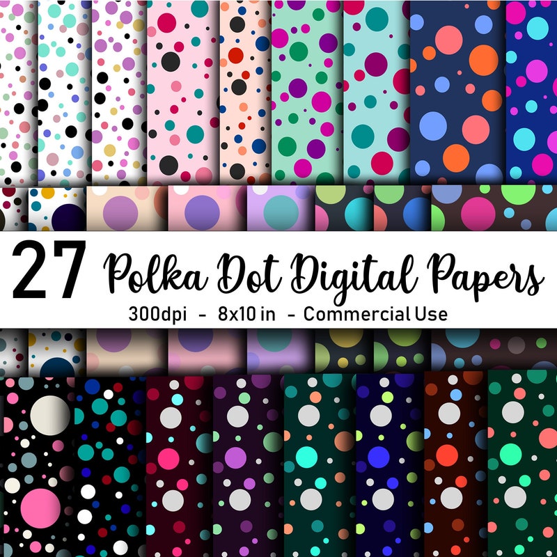 Polka Dot Paper - Etsy