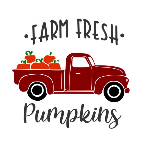Farm Fresh Pumpkins Svg Fall Svg Farm Truck Svg Autumn Svg - Etsy