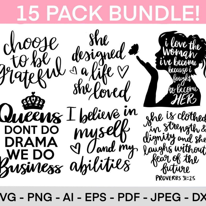 Girl Quotes Svg - Etsy