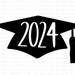 Graduation Cap 2024 SVG, Graduation Cap SVG, Graduation 2024, Class of ...
