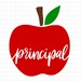 Principal Apple SVG: Back to School Gift (digital Files) - Etsy