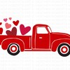 Happy Valentine's Day SVG Monster Truck Cut File for Cricut, Dinosaur ...