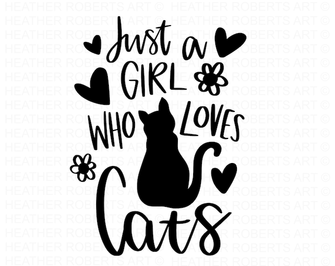 Four Cat Outline SVG & PNG - Etsy Canada