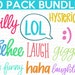 Funny Words SVG Bundle, Funny Svg, Silly Svg, Chat Bubble Svg, Laugh ...