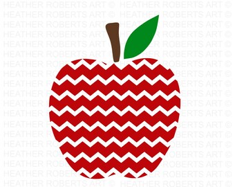 Chevron Apple Svg - Etsy