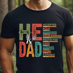He is DAD Png, Man of God Png, Father's Day Gift, Bible Verse Png ...