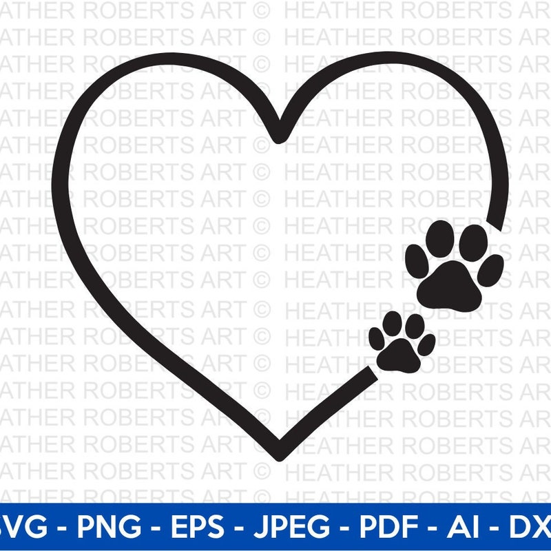 Puppy Paw Svg - Etsy