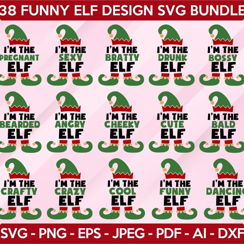 Funny Elf Name Shirts - Etsy UK