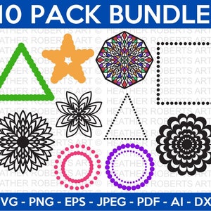 Random Shapes SVG Bundle, Colored Shapes SVG, Star SVG, Square Svg ...