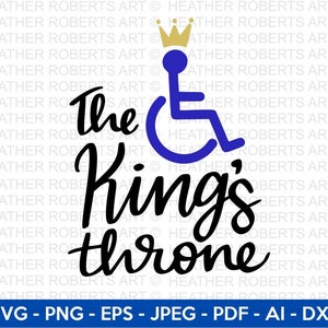 El Trono del Rey Svg Silla de ruedas Svg Minusvalía Svg - Etsy México