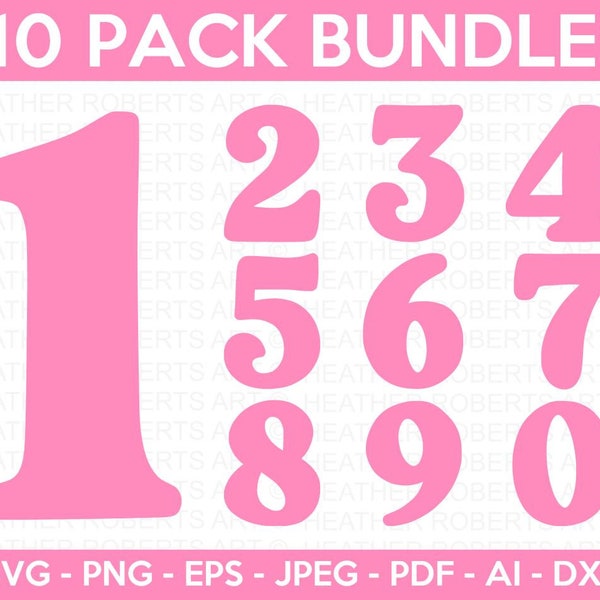 Table Numbers Svg - Etsy