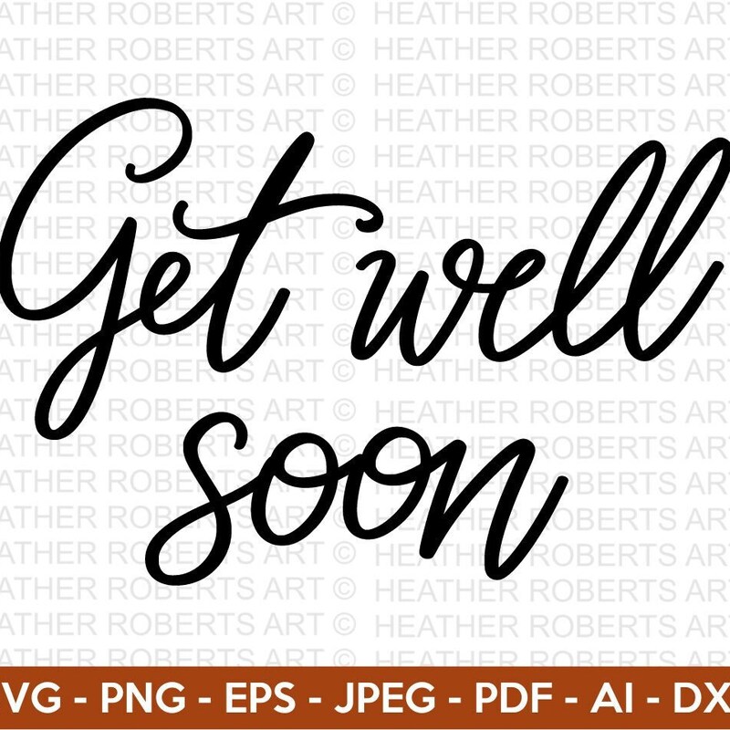Get Well Card Calligraphy - Etsy
