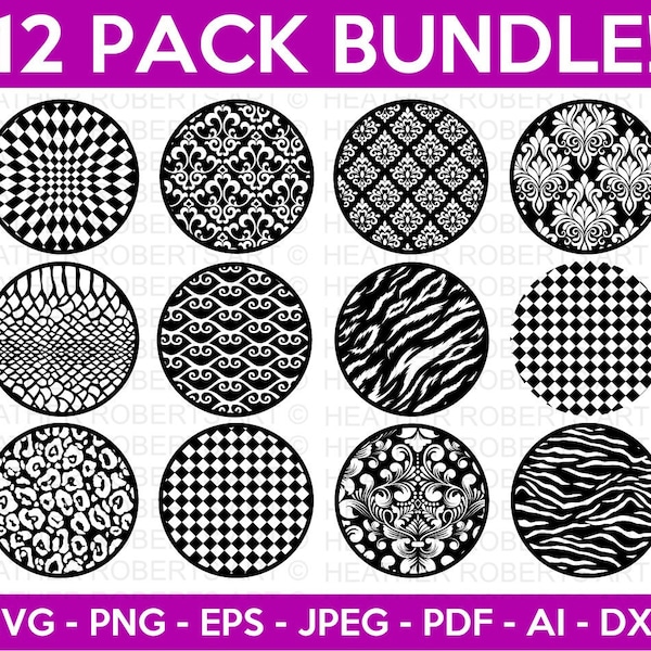Circle Patterns Svg - Etsy