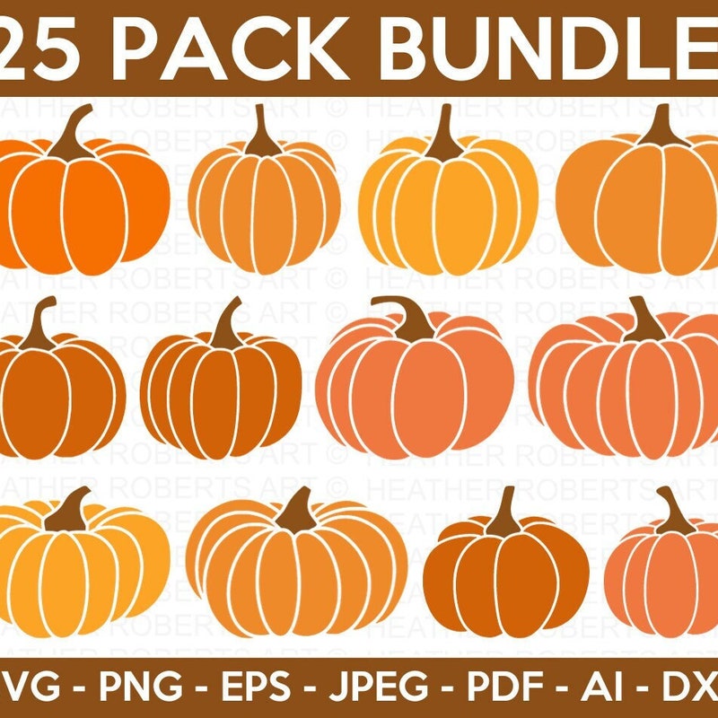 Pumpkin Svg - Etsy