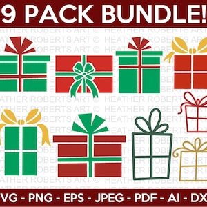 Christmas Present Mini SVG Bundle , Present SVG, Christmas SVG ...