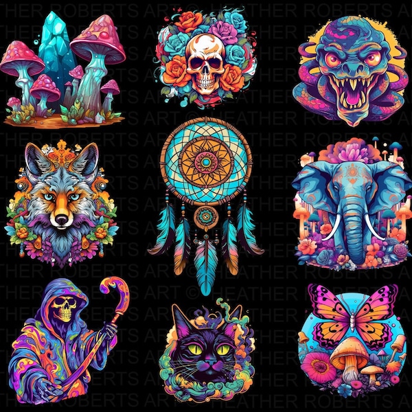 Psychedelic Logo - Etsy