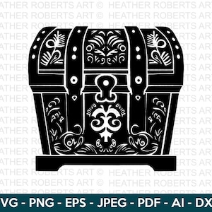 Treasure Chest SVG, Pirate SVG, Treasure Svg, Gold Svg, Treasure Chest ...