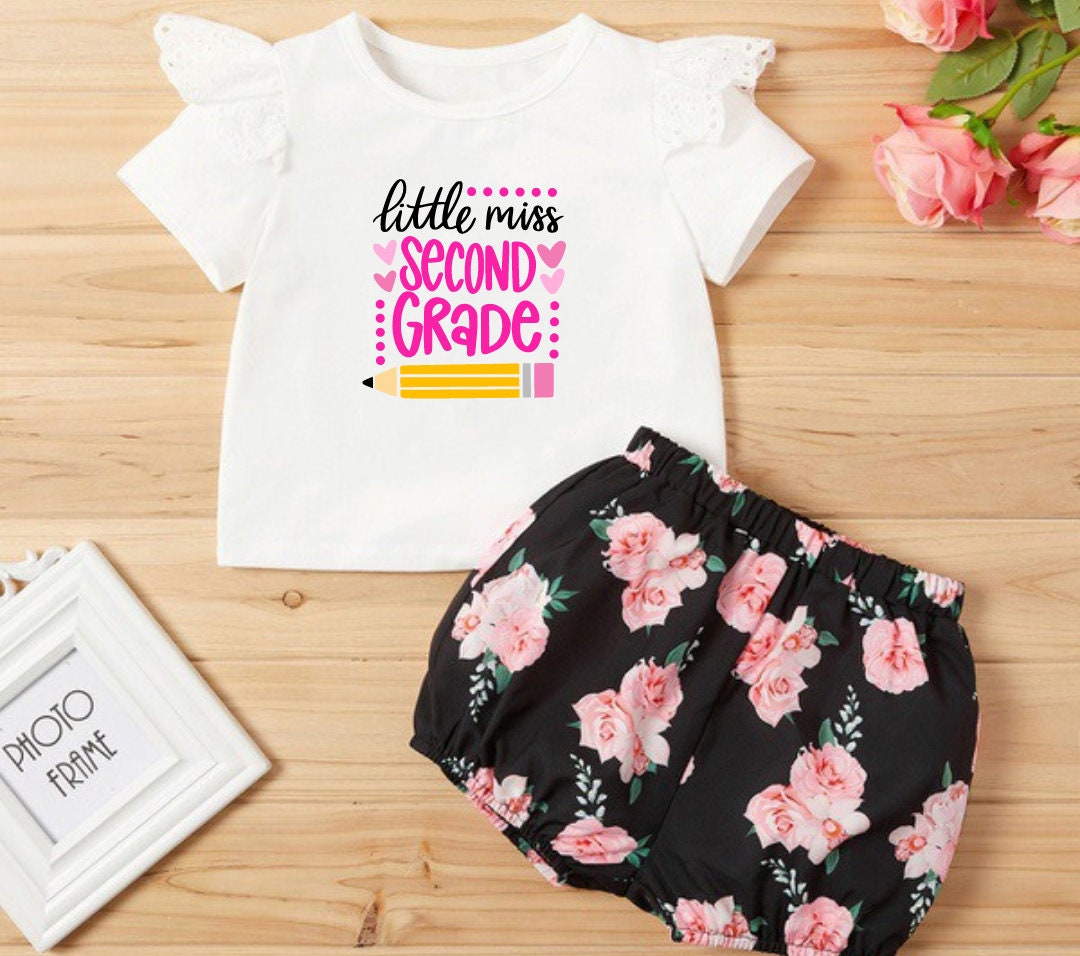 Little Miss Second Grade SVG Back to School SVG Grade Level - Etsy