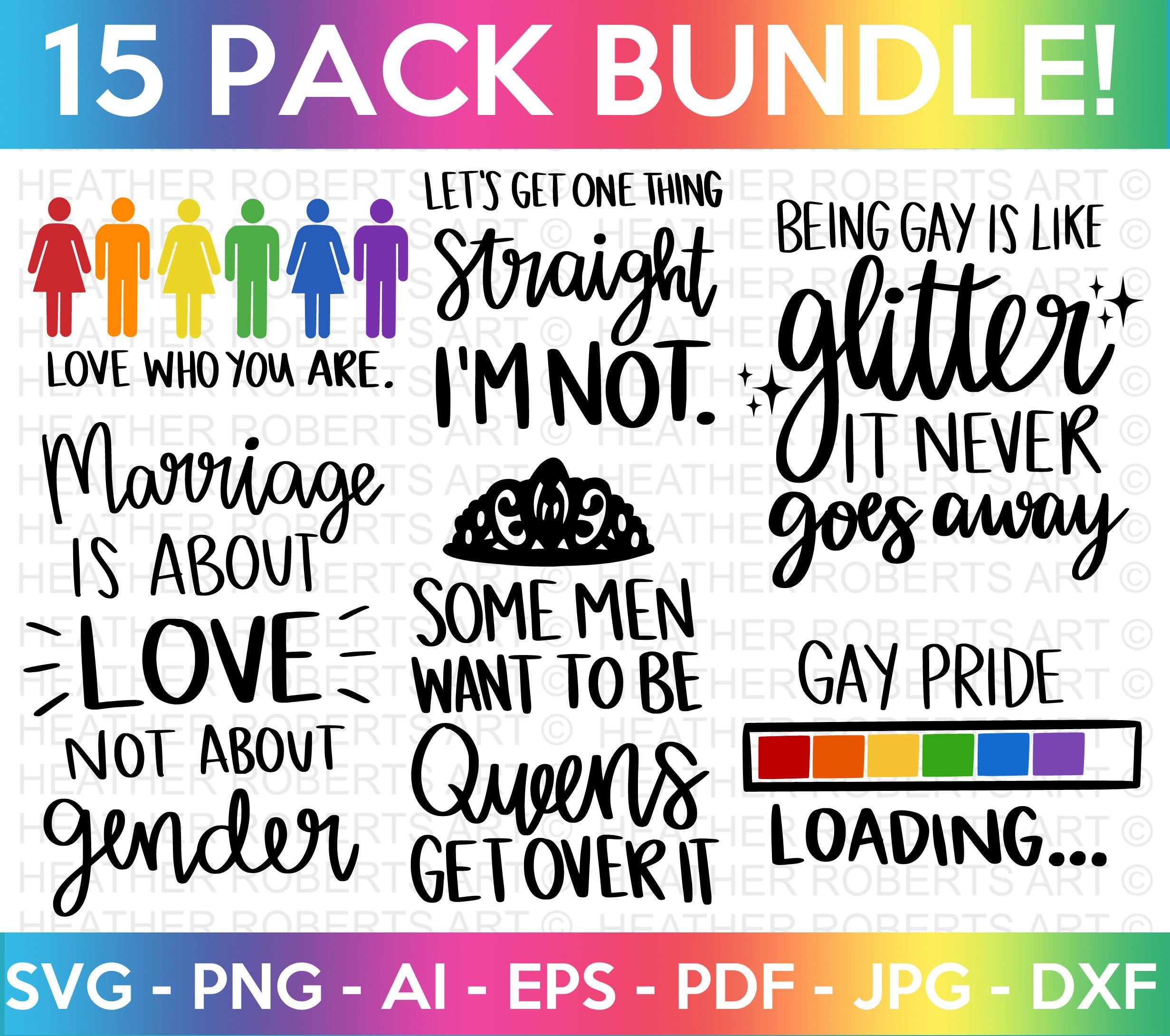 Gay Pride SVG Bundle LGBT SVG Bundle Gay Svg Pride Svg - Etsy Norway