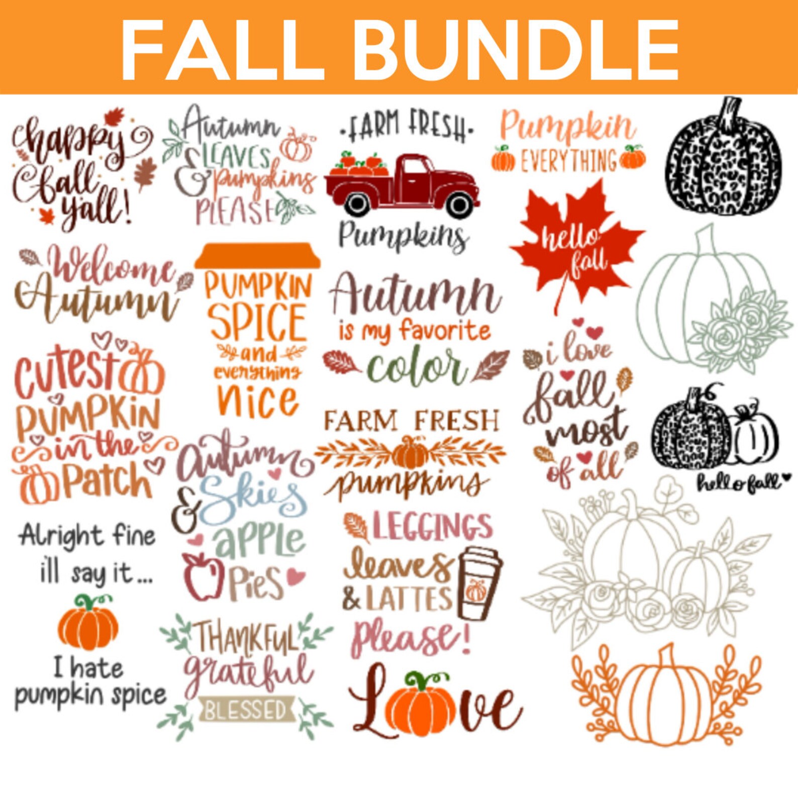 MEGA HALLOWEEN BUNDLE 120 Designs Heather Roberts Art - Etsy