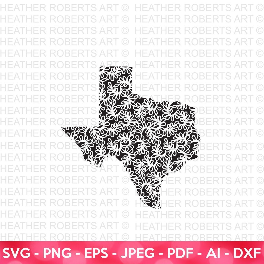 Texas Pattern Design SVG, Texas Svg, Texas Clipart, Texas Silhouette ...